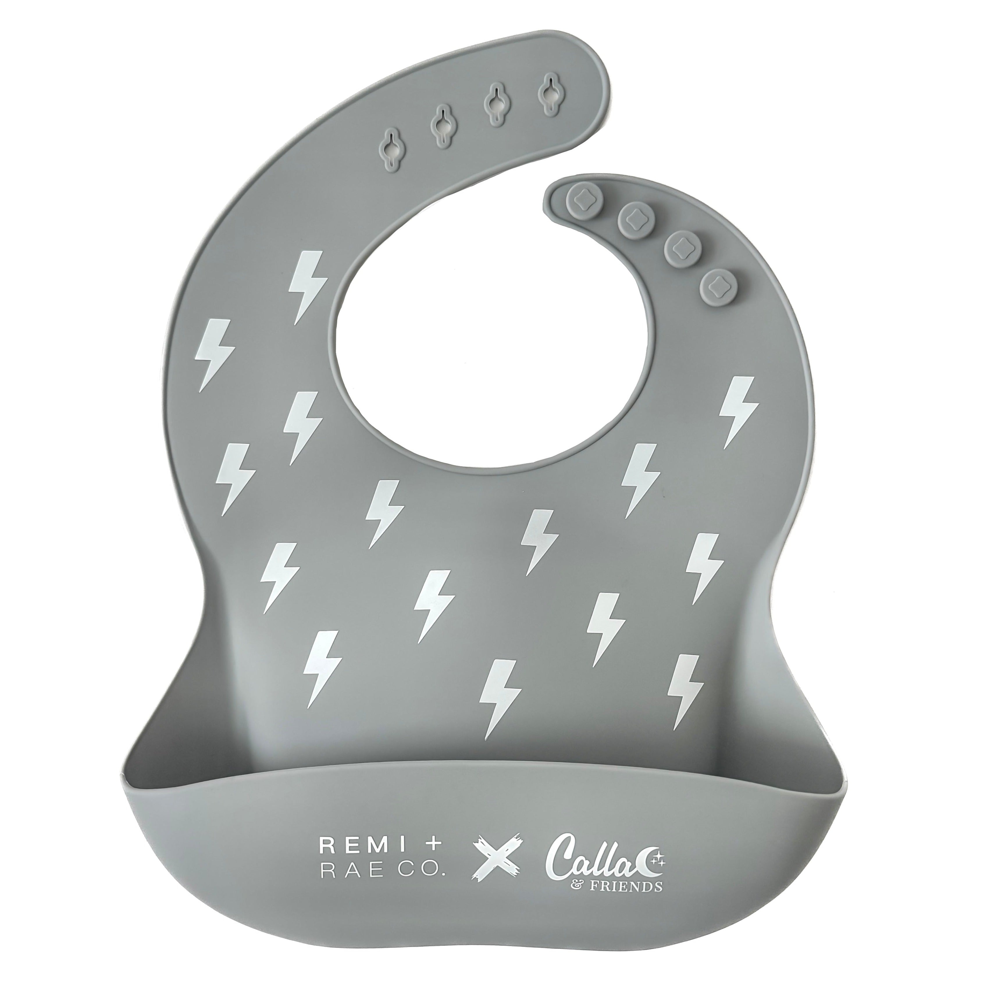 BOLT BIB - GRAY – REMI + RAE CO.